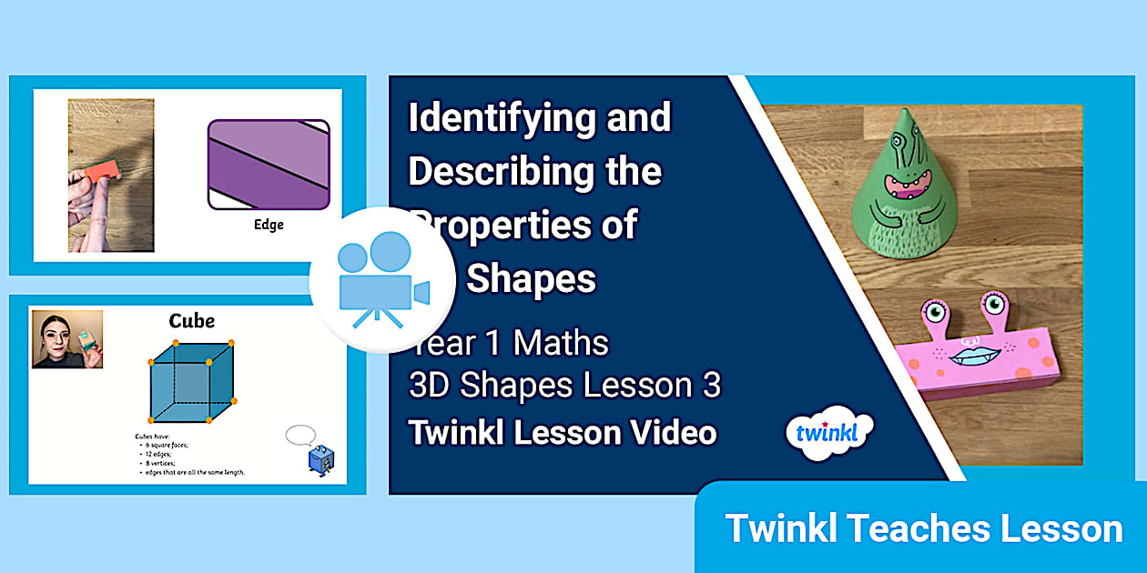 👉 Year 1 Lesson: Identifying and Describing 3D Shapes