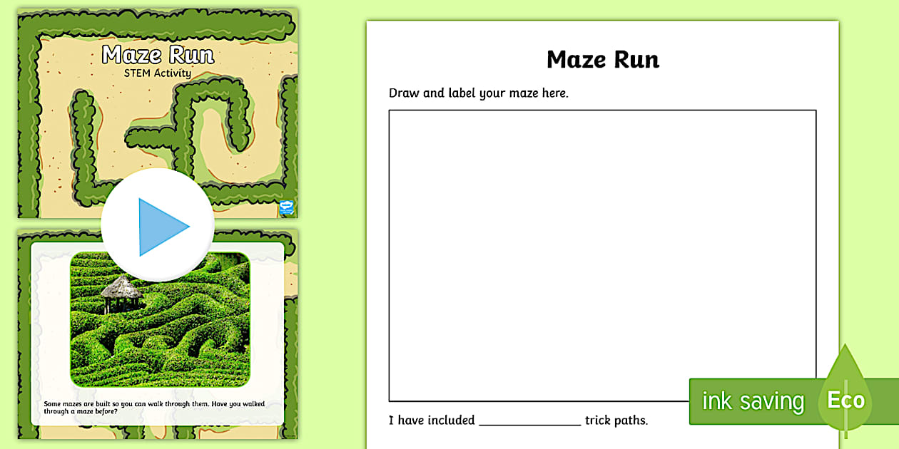 Maze Run STEM PowerPoint (teacher made) - Twinkl