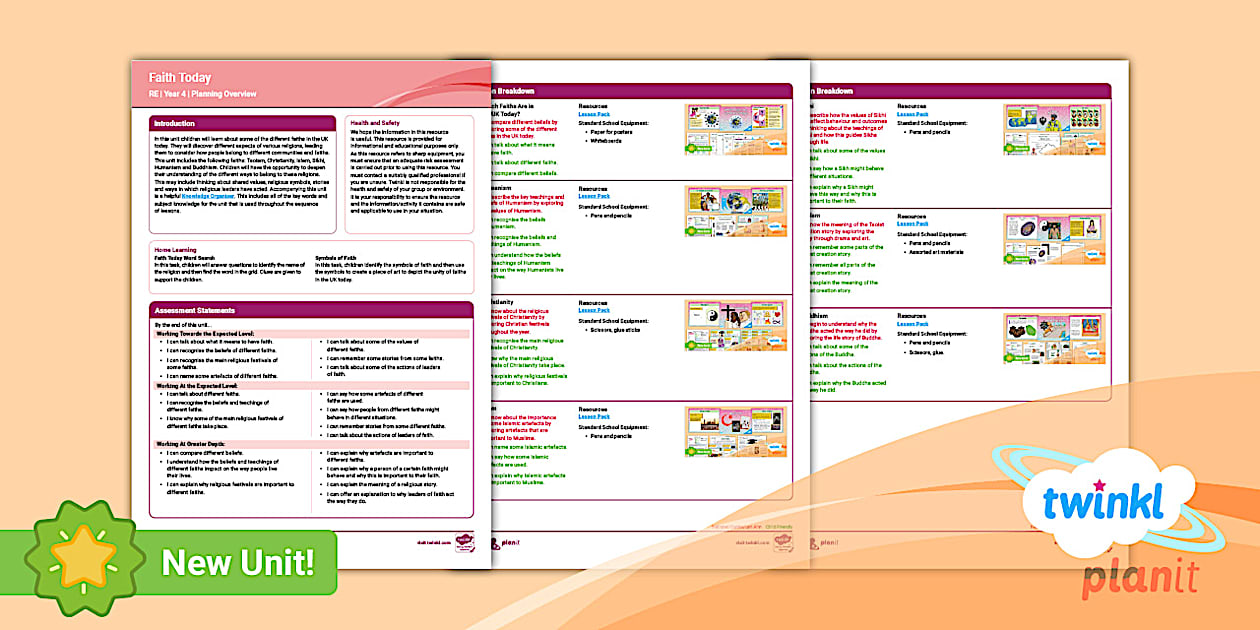 RE: Faith Today: Religious Education Planning | KS2 Overview