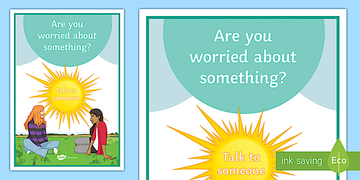 Are You Worried? A4 Display Poster (Teacher-Made) - Twinkl