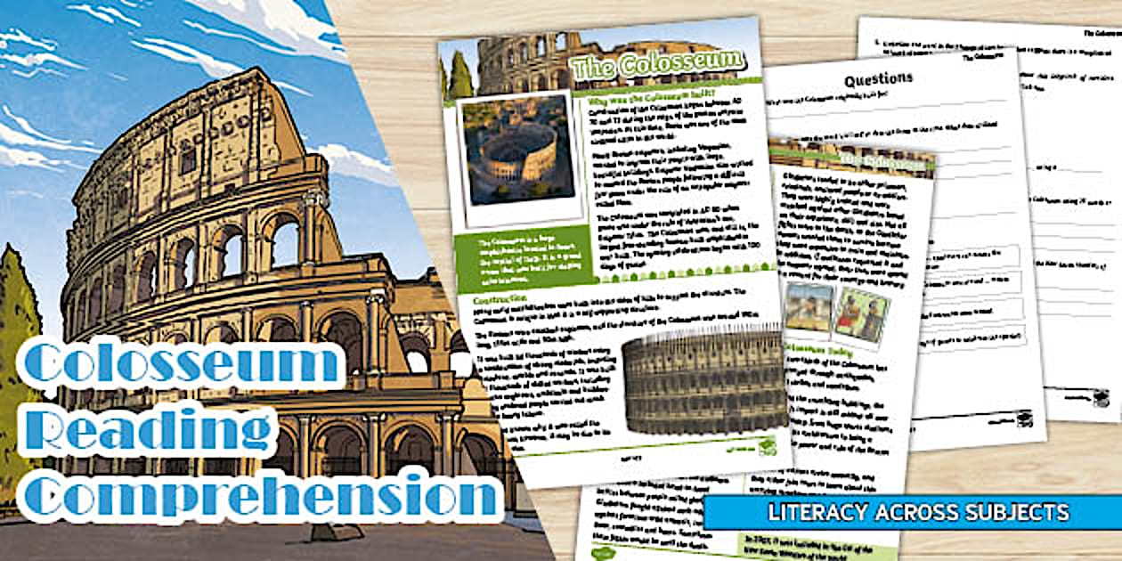 UKS2 The Colosseum Reading Comprehension Activity