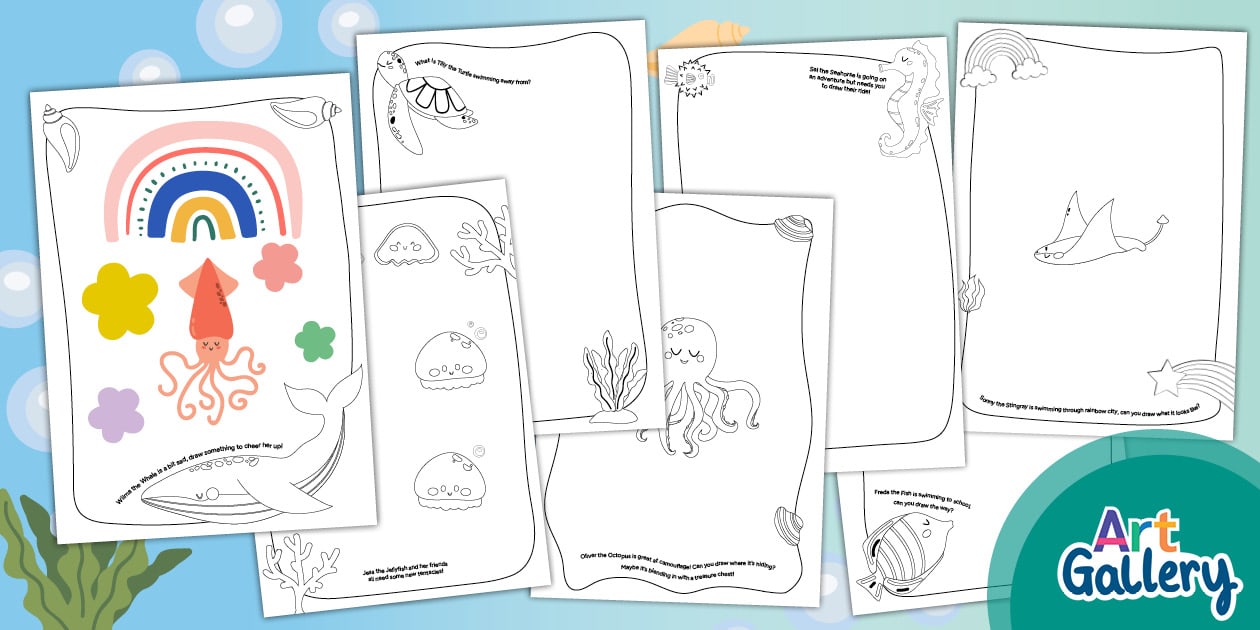 Under the Sea Doodle Activities