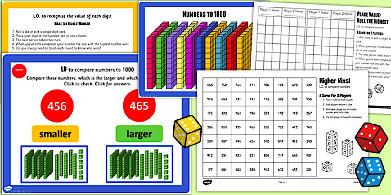 Year 2 Numbers to 1000 Resource Pack 3- numeracy, maths