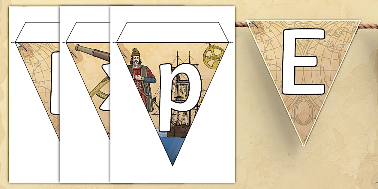 European Explorers Bunting (Teacher-Made) - Twinkl