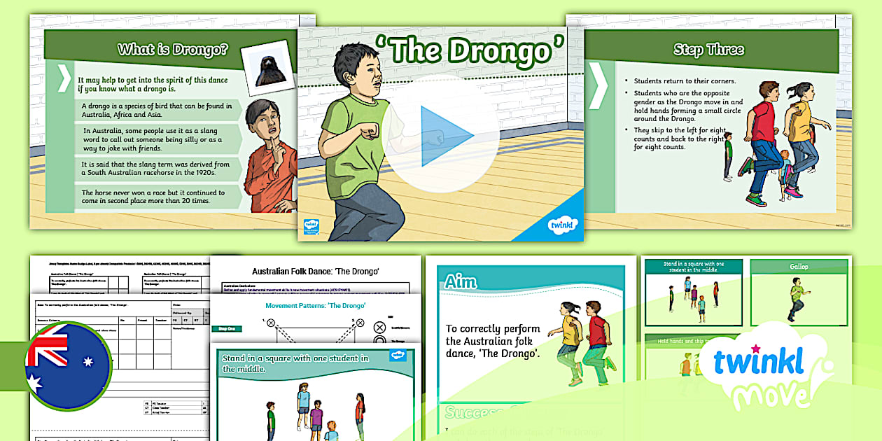 Move PE Year 3-6 Australian Folk Dance: The Drongo - Twinkl