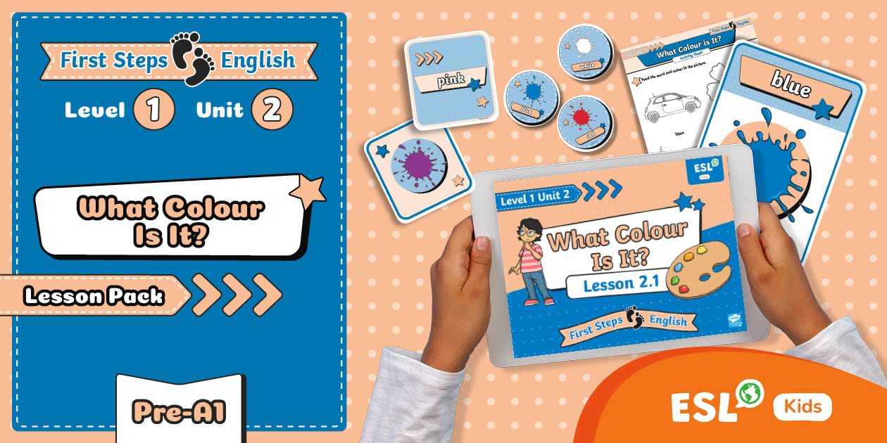 First Steps English Level 1: Unit 2 - Colours [Pre-A1]