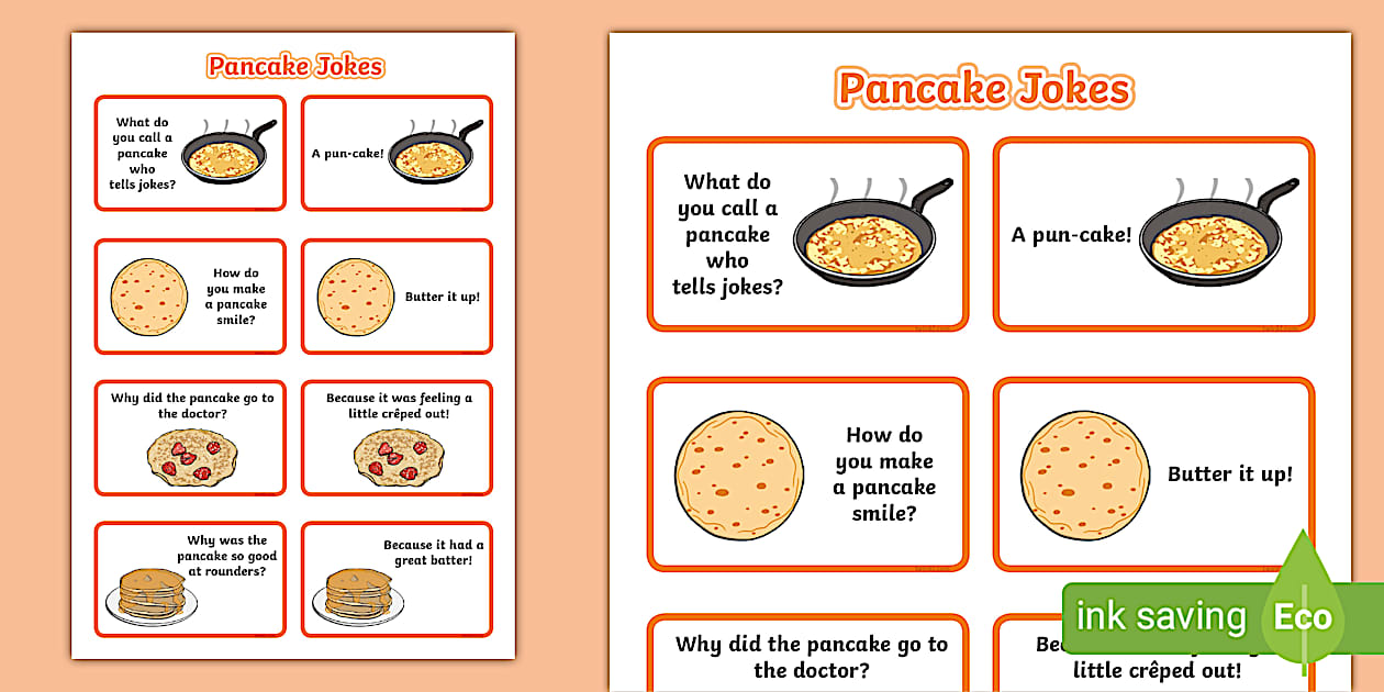 Pancake Puns: Pancake Joke Cards