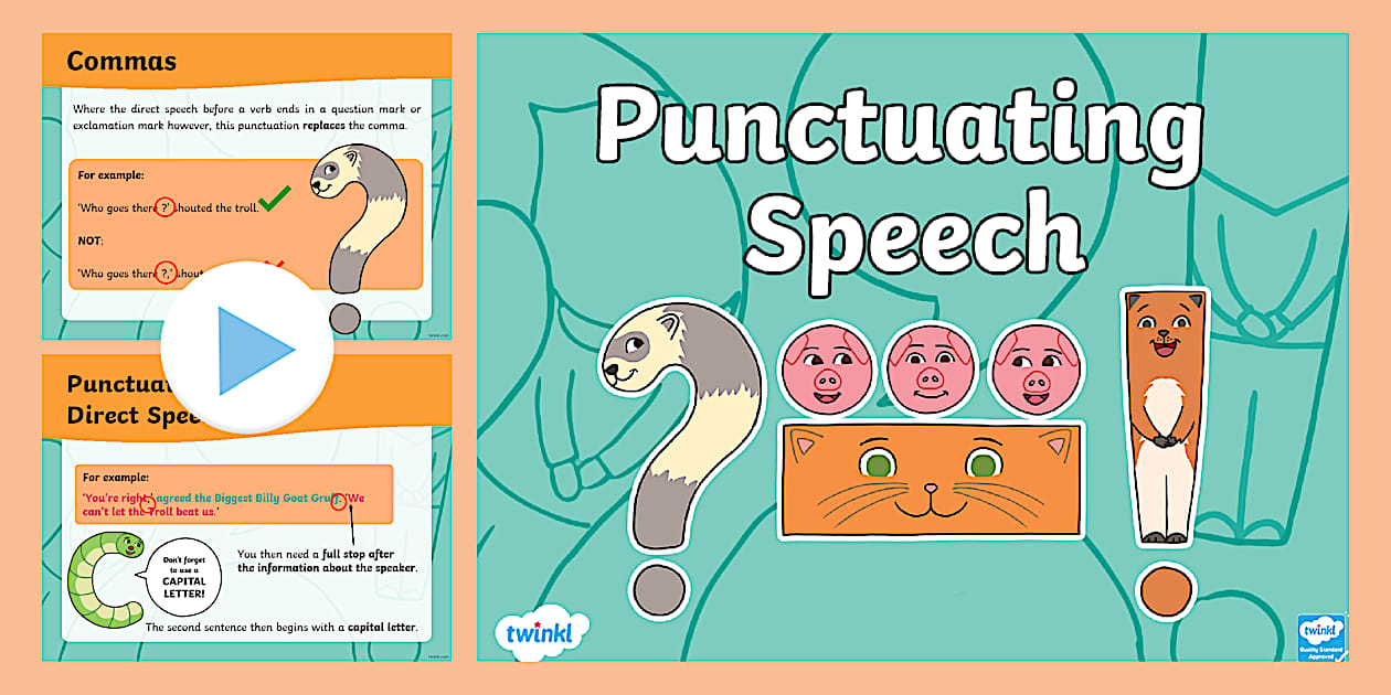 Direct Speech Punctuation | Speech Punctuation PPT - Twinkl