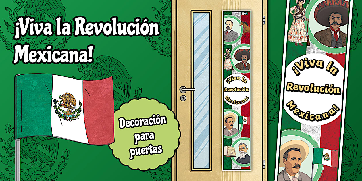 Puerta decorativa del 20 de noviembre: Revolución Mexicana