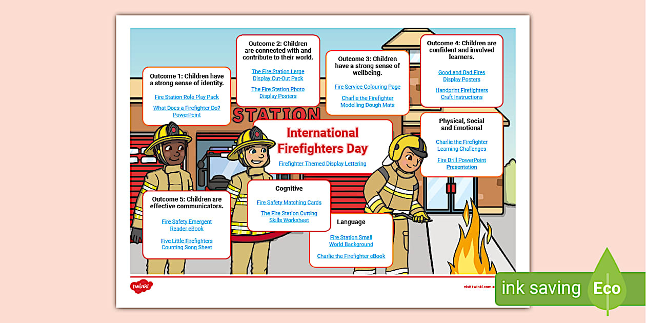 International Firefighters Day Topic Planner (teacher made)