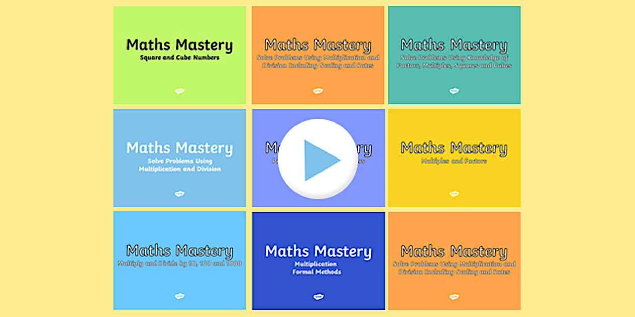 Year 5 Multiplication and Division Maths Mastery Activities Resource Pack