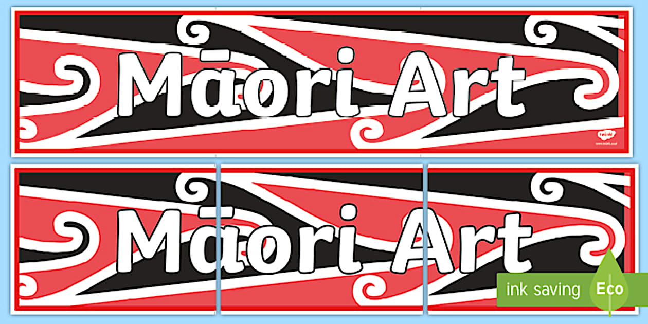 Maori Art Display Banner (teacher made) - Twinkl