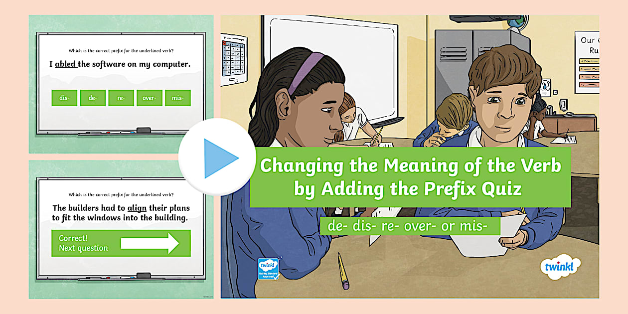 Changing the Meaning of the Verb SPaG PowerPoint Quiz - SPaG
