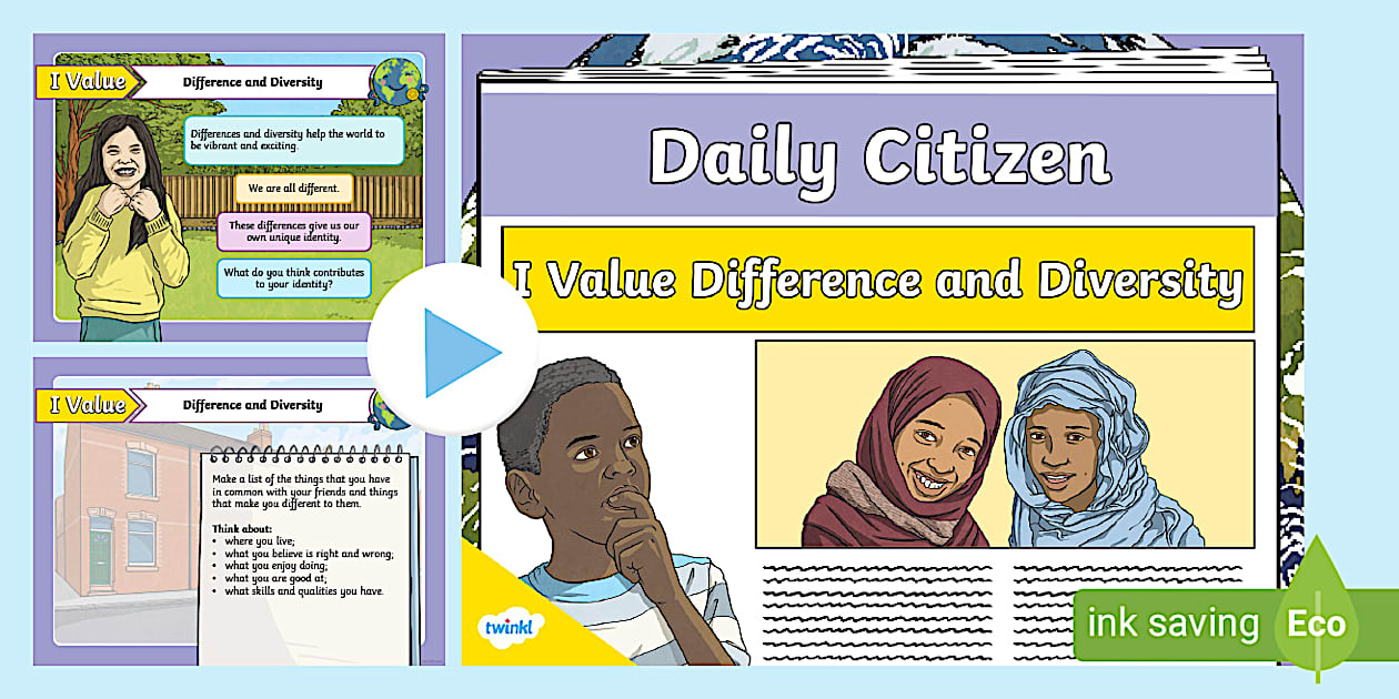 Daily Citizen UKS2 I Value Difference and Diversity - Twinkl