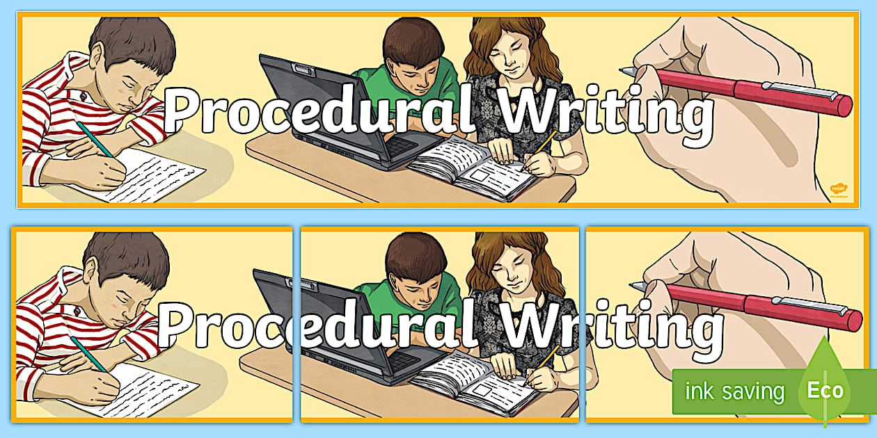 Procedural Writing Display Banner (teacher made) - Twinkl