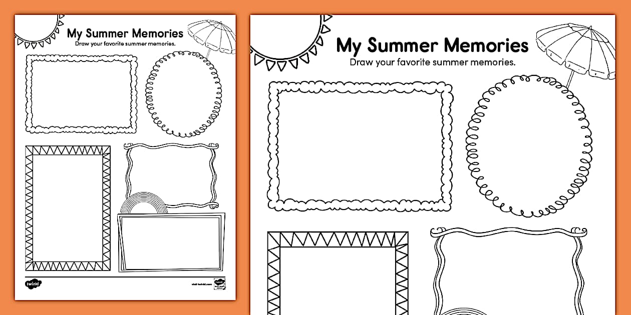 Summer Vacation Drawing | Resource | Twinkl USA - Twinkl