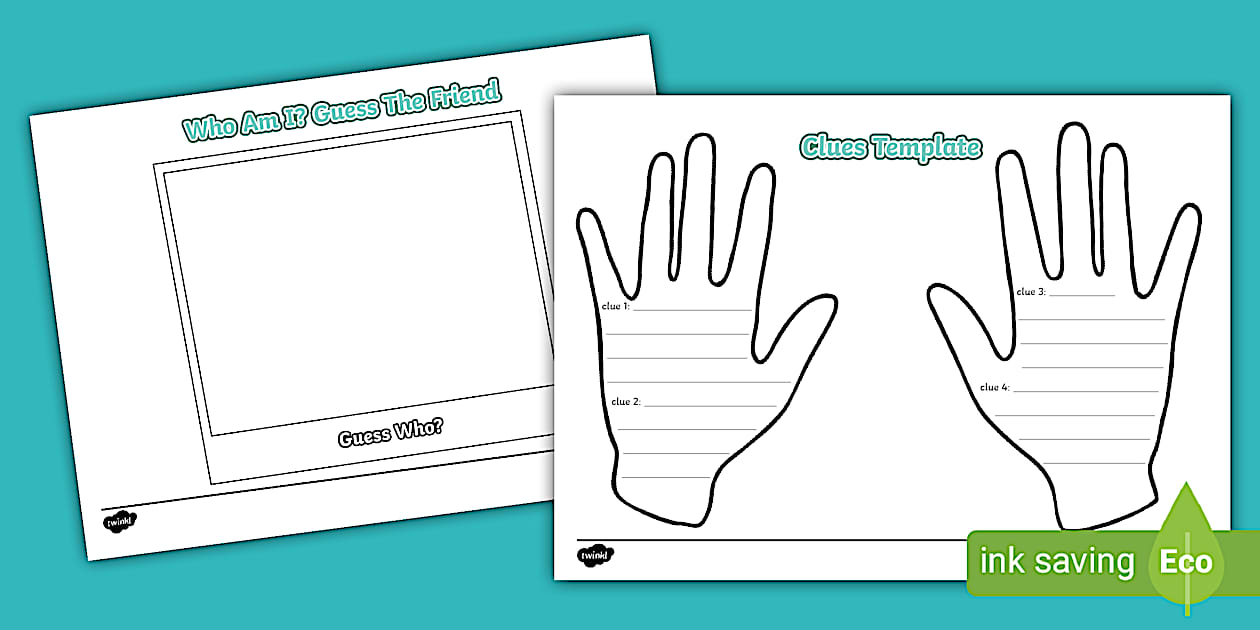 Who Am I? Guess My Friend Craftivity (teacher made) - Twinkl