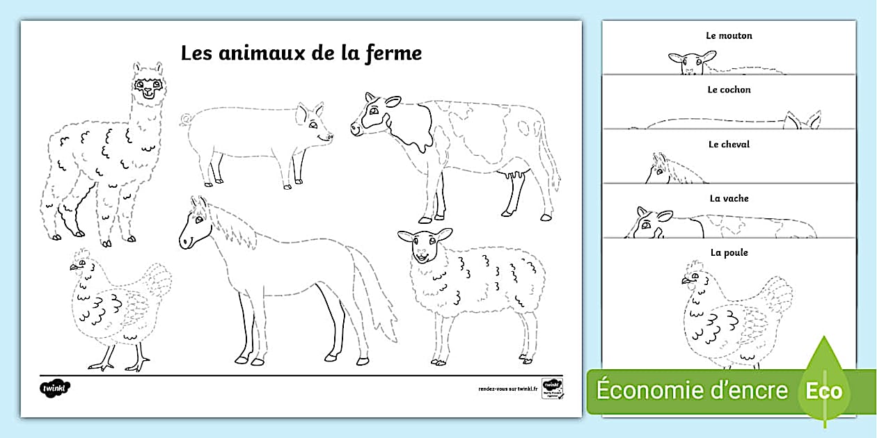 Activité de dessin sur les animaux de la ferme - Twinkl