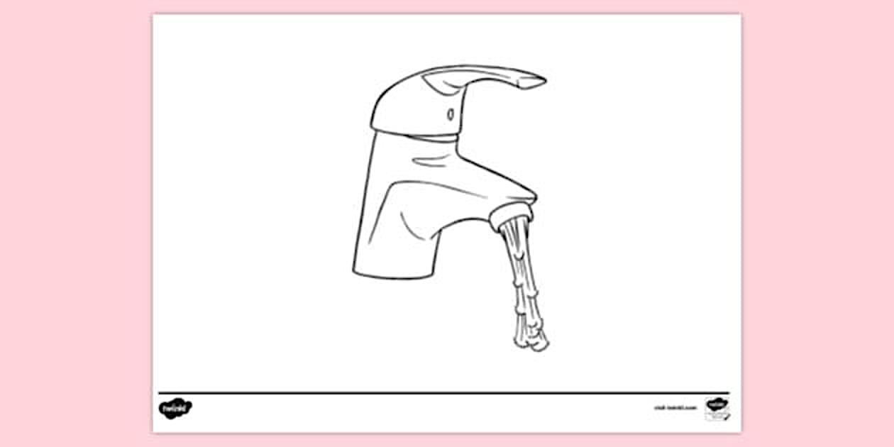 Tap Colouring Sheet | Colouring Sheets (teacher made)