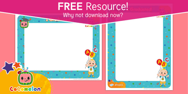FREE Cocomelon Graduation Photo Frame | Twinkl Resources USA