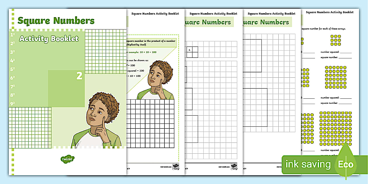 👉 Square Numbers Activity Booklet - KS2 (teacher made)