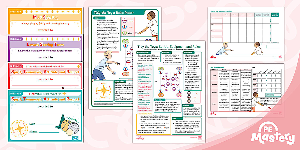 PE Mastery: Stage 1 Ball Skills Competition / Tournament Pack
