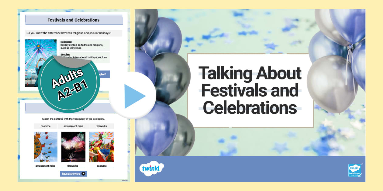 ESL Talking About Festivals and Celebrations Lesson [Adults, A2-B1]
