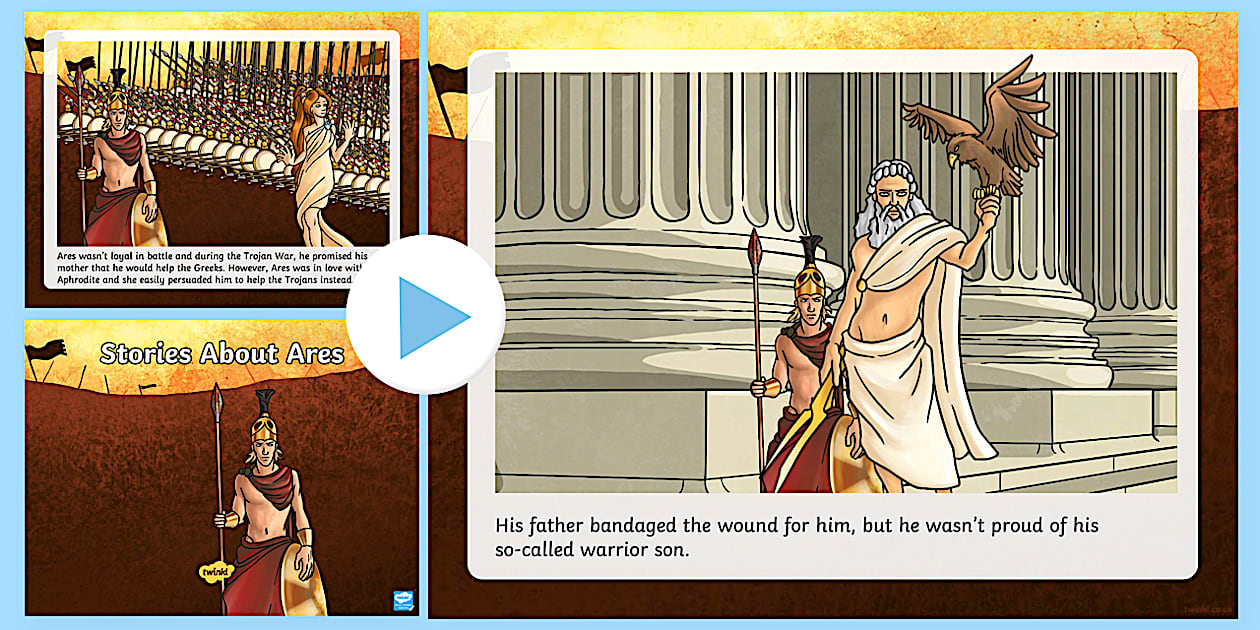 A Story About Ares PowerPoint (teacher made) - Twinkl