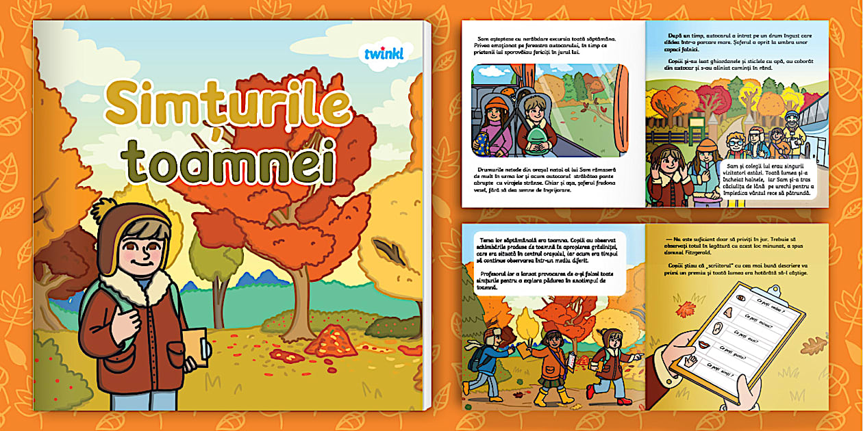 Toamna eBook - Simțurile toamnei | Resurse Twinkl România