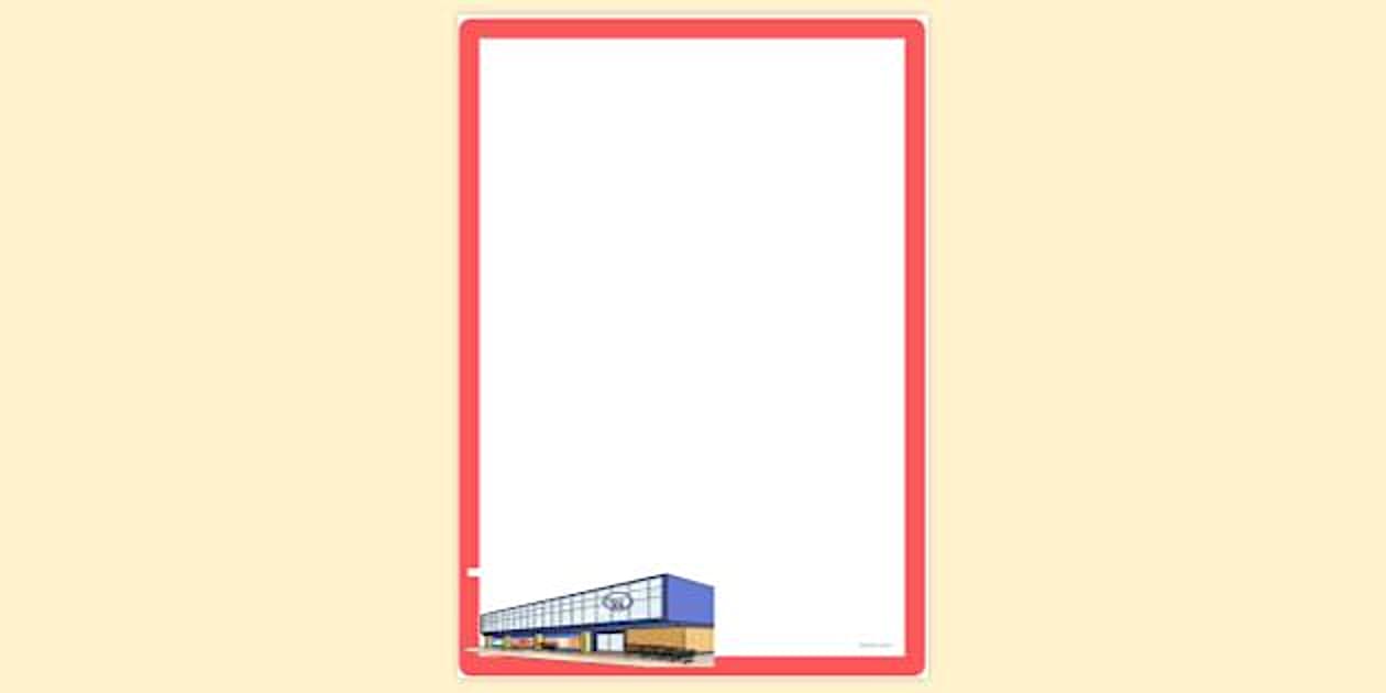 Supermarket Page Border | Page Borders | Twinkl - Twinkl