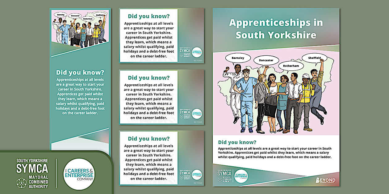 South Yorkshire's Apprenticeships Information Poster