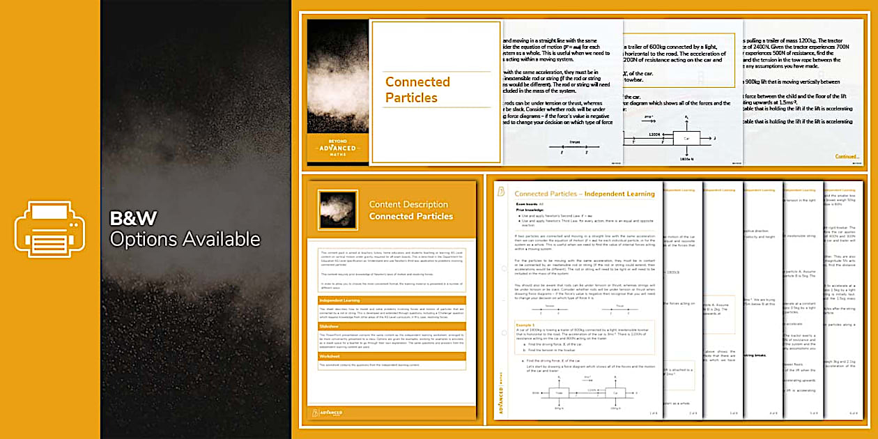 👉 Connected Particles | Forces and Newton's Laws | Beyond