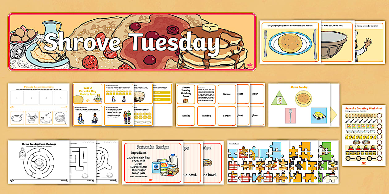 Happy Pancake Tuesday丨Shrove Tuesday Resources丨Twinkl.