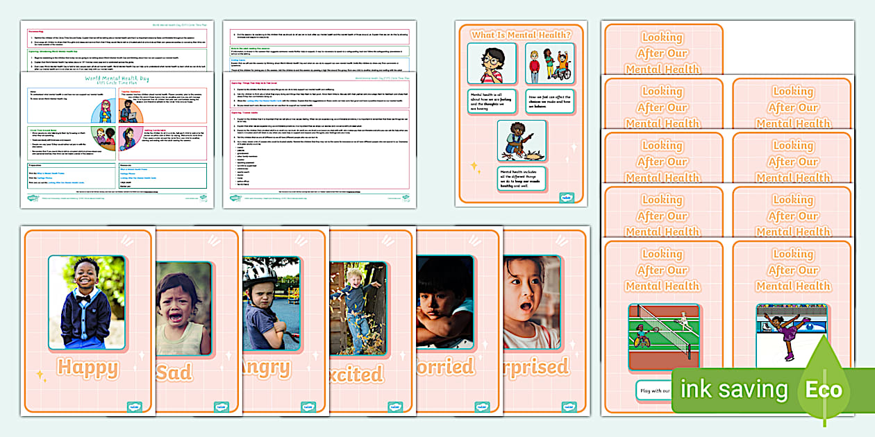 World Mental Health Day EYFS Circle Time Lesson Pack