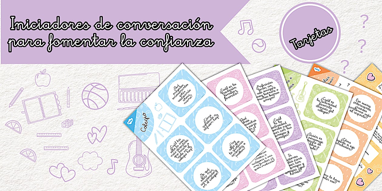 Tarjetas: Iniciadores de conversación para fomentar la confianza