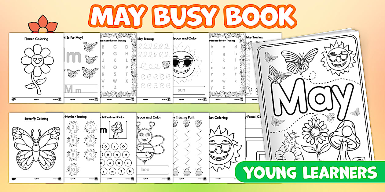 May Busy Book (teacher made) - Twinkl