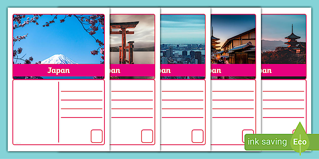 Japan Postcards| Twinkl Resource| English Lessons| Postcards