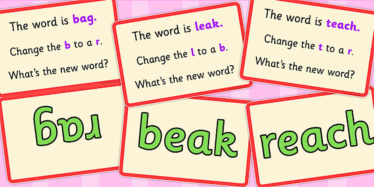 Initial Phoneme Manipulation Script Cards Set 1 - Twinkl Initial Phoneme Manipulation Script Cards Set 1 - Twinkl