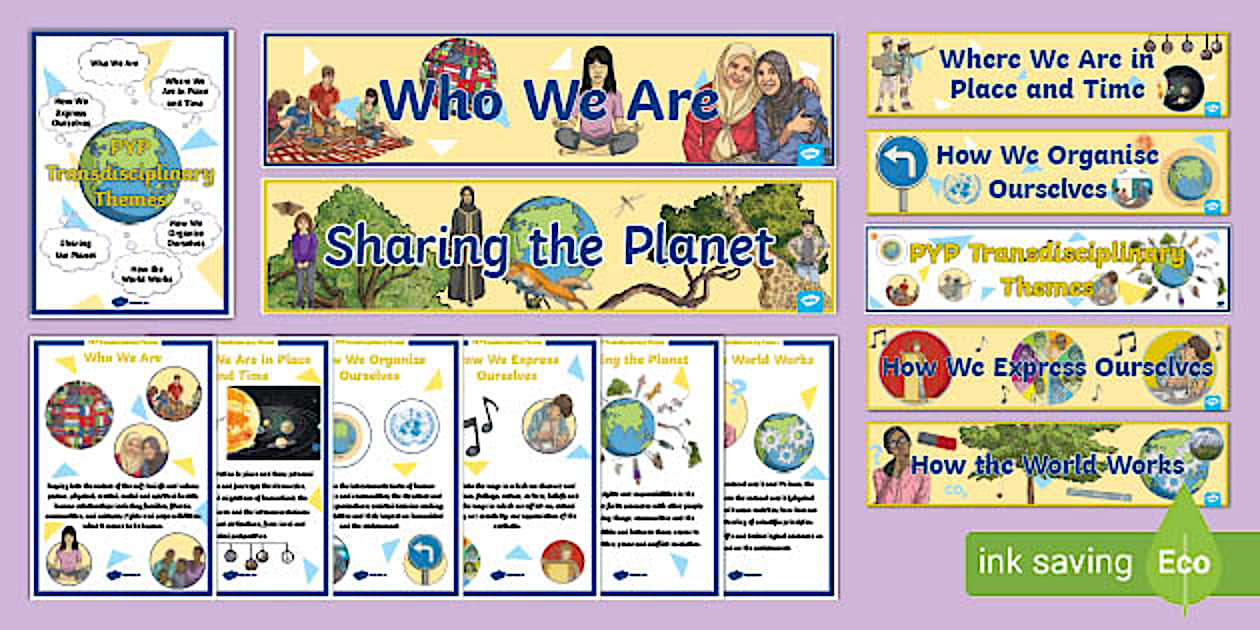 PYP Transdisciplinary Themes Display Resource Pack - Twinkl