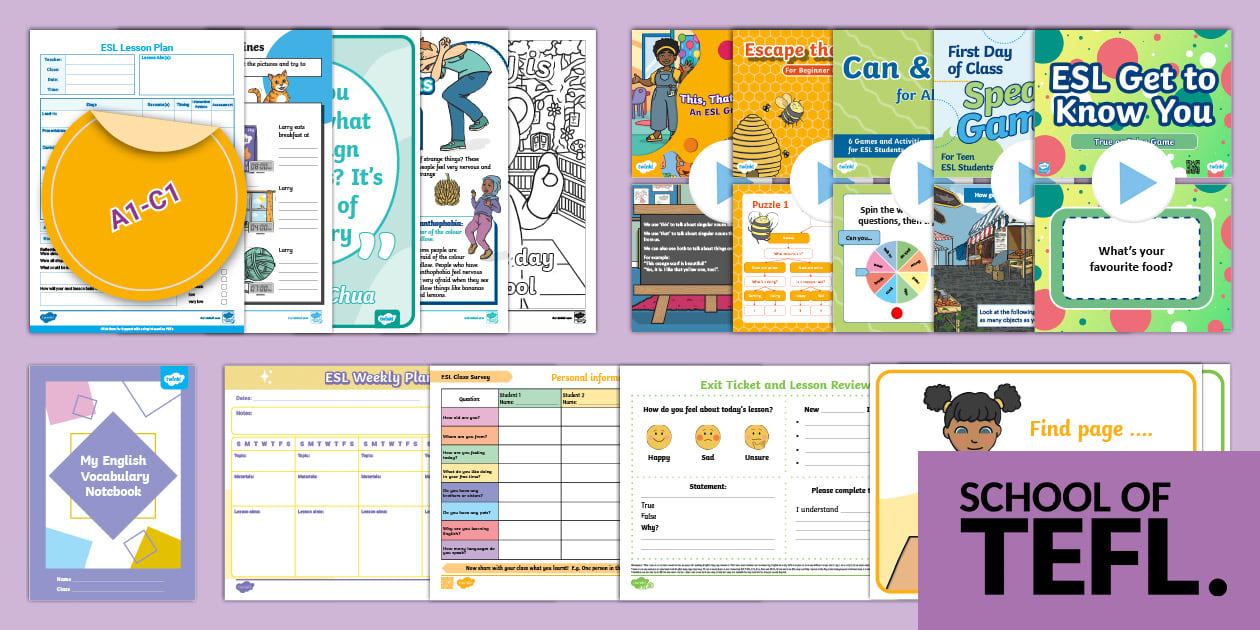 Starter Pack for New Teachers - Twinkl x School of TEFL