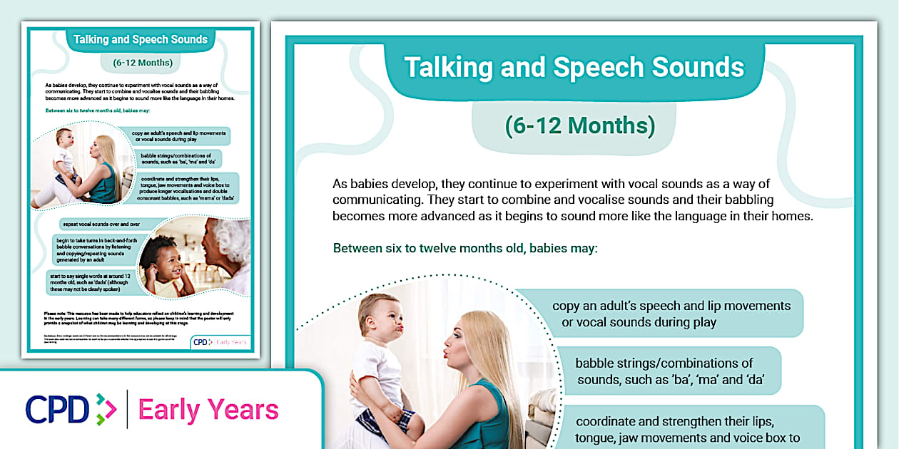Talking and Speech Sounds (6-12 Months) | Baby Room CPD