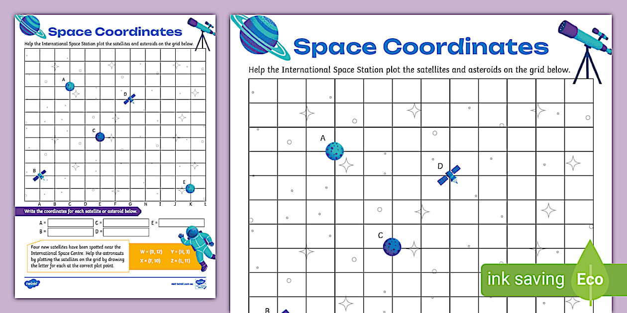 Space Coordinates (Teacher-Made) - Twinkl