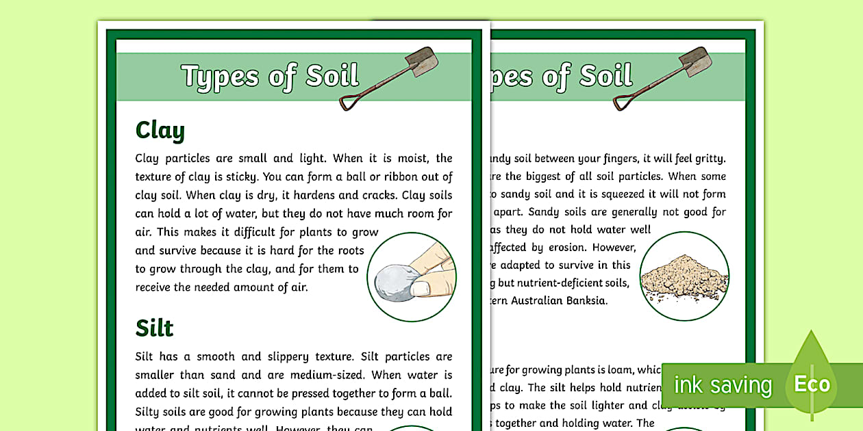 Soil Types Large Information Poster - Twinkl