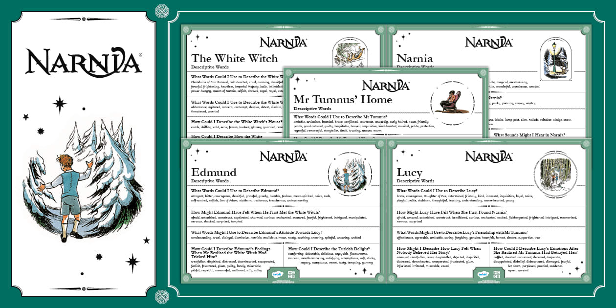 The Lion, the Witch and the Wardrobe: Descriptive Word Mat Pack