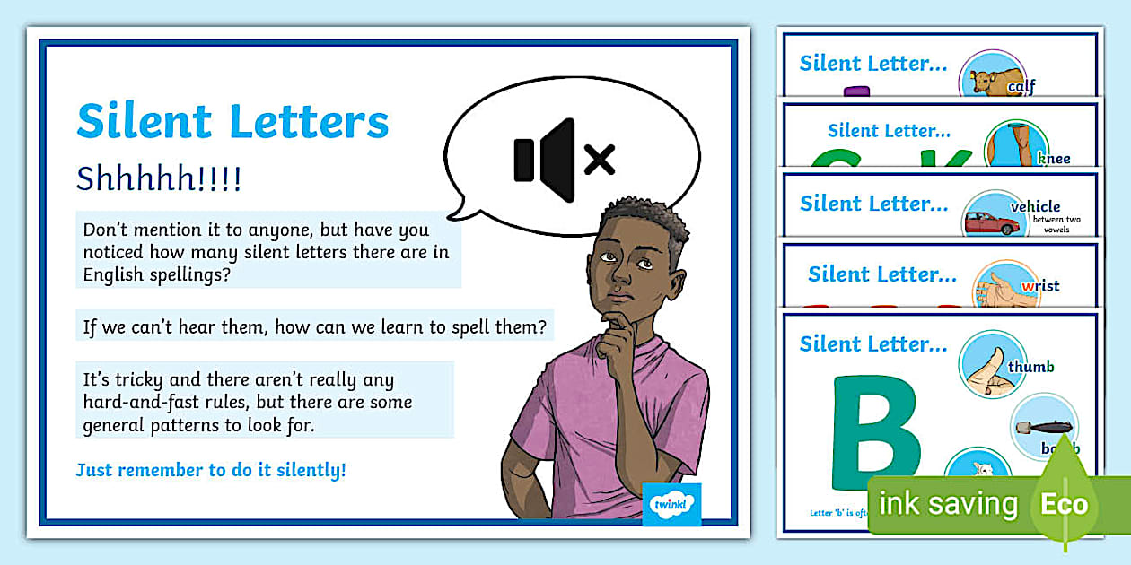 Silent Letter Posters - Silent Letter Words KS2 - Twinkl