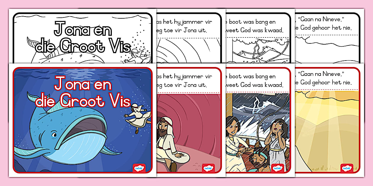 Jona en die Walvis Storiekaarte | Twinkl Suid-Afrika