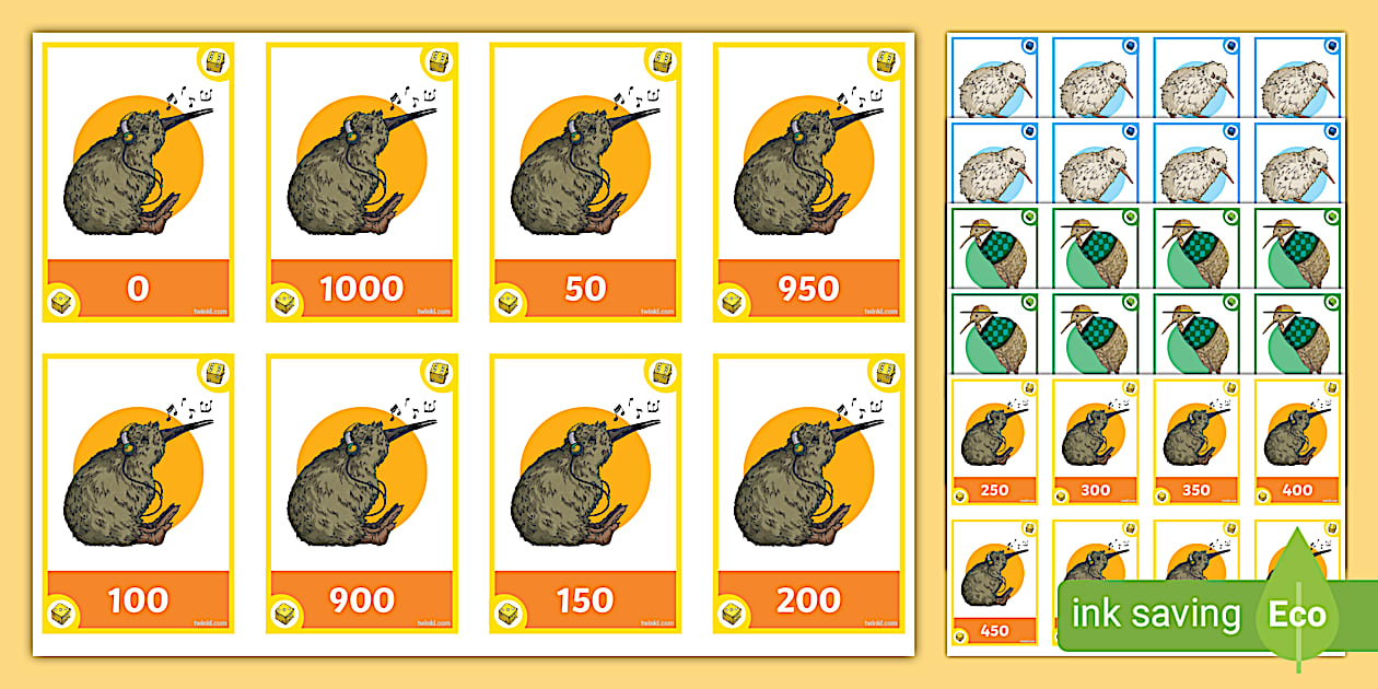 Kevin Kiwi's Number Bonds to 1000 Snap Game