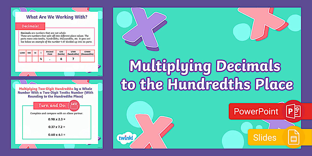 Fifth Grade Multiplying Decimals to the Hundredths Place