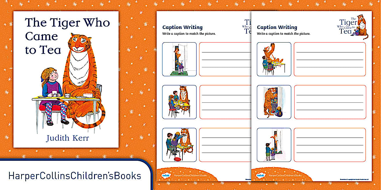 FREE! - The Tiger Who Came to Tea Writing Activity | Harper Collins