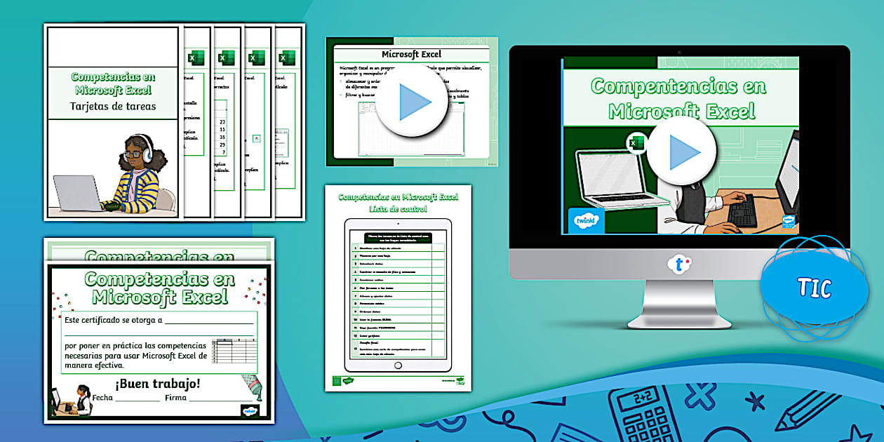 Pack de recursos: Competencias en Microsoft Excel - Twinkl